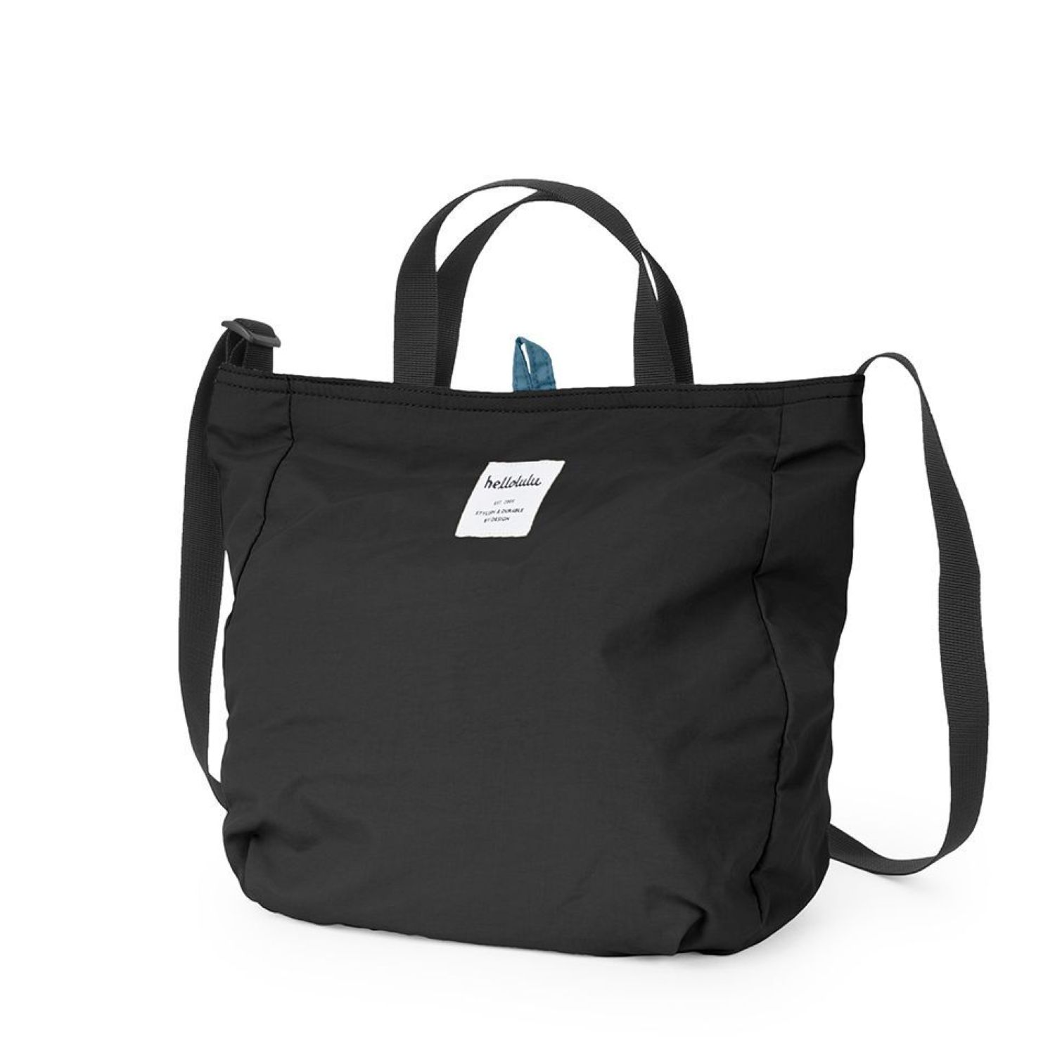 Hellolulu Jolie Double Sided 2 Way Shoulder Bag (Black/Marine Blue ...