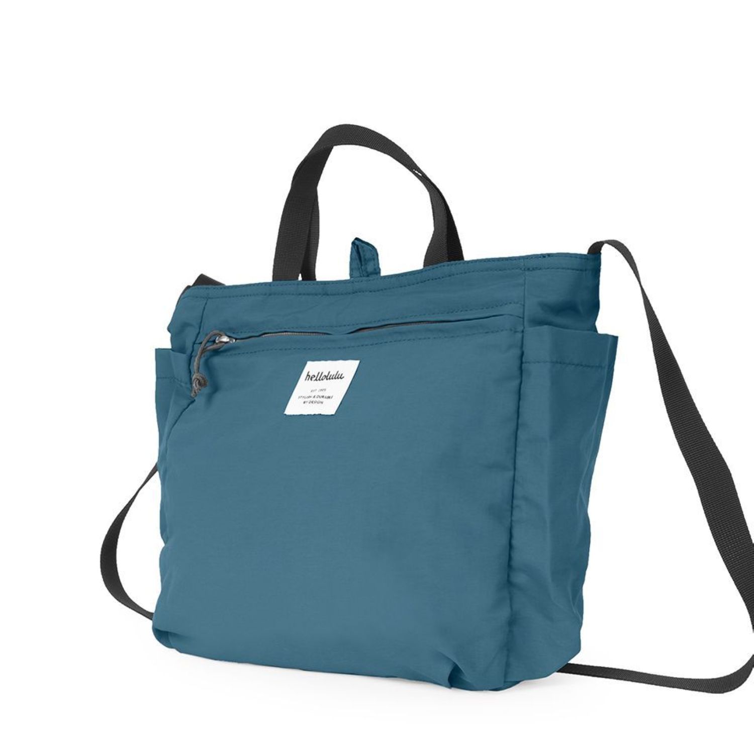 Hellolulu Jolie Double Sided 2 Way Shoulder Bag (Black/Marine Blue ...