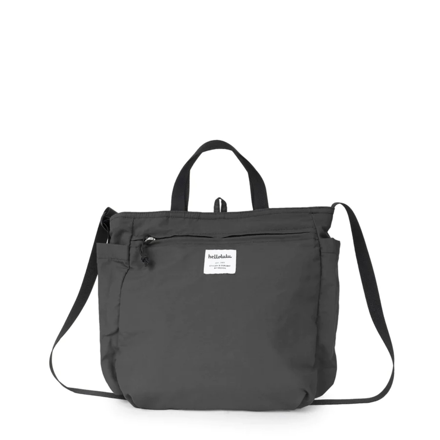 Hellolulu Jolie Double Sided 2 Way Shoulder Bag (Toffee-Slate Gray ...