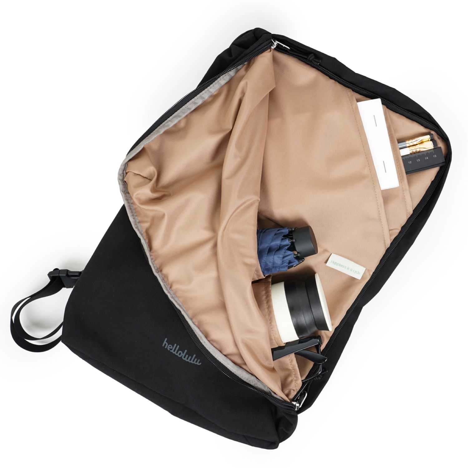 Hellolulu Kell 3-Way Briefpack Recycled (Off Black) - Hellolulu Singapore