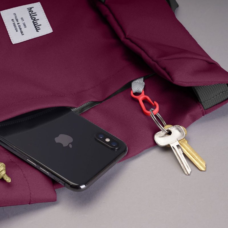 Hellolulu Mini Tate Backpack (Wine) - Hellolulu Singapore